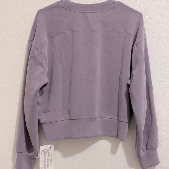 lululemon athletica | Tops | Lululemon Perfectly Oversized Cropped Crew ...